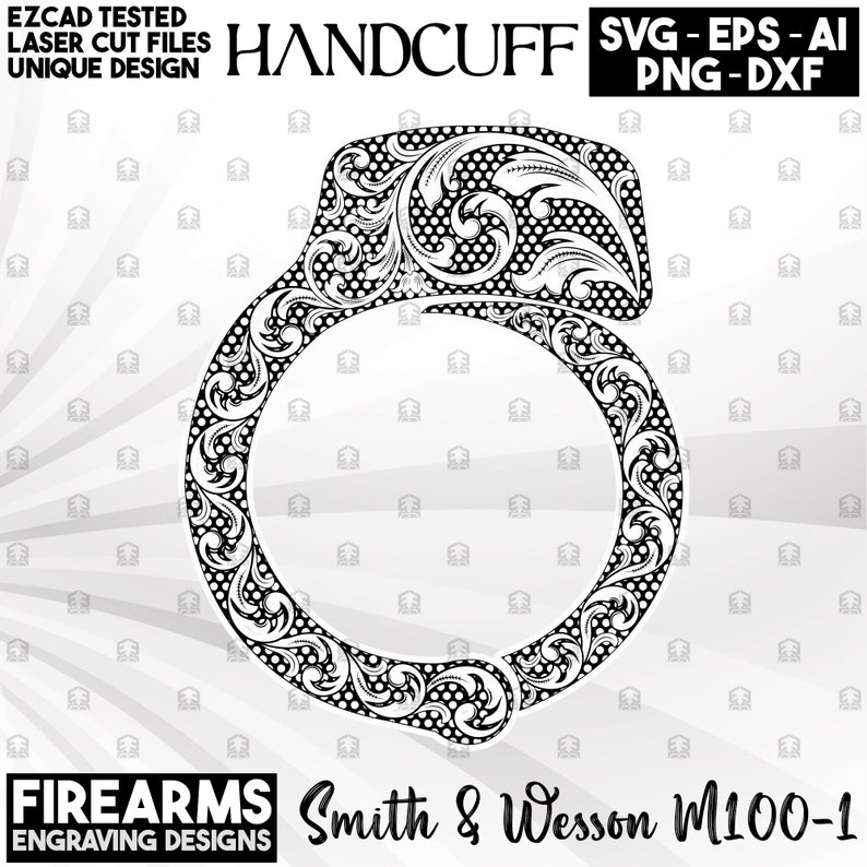 Smith & Wesson Handcuffs M100: Premium Quality Engraving Design ...