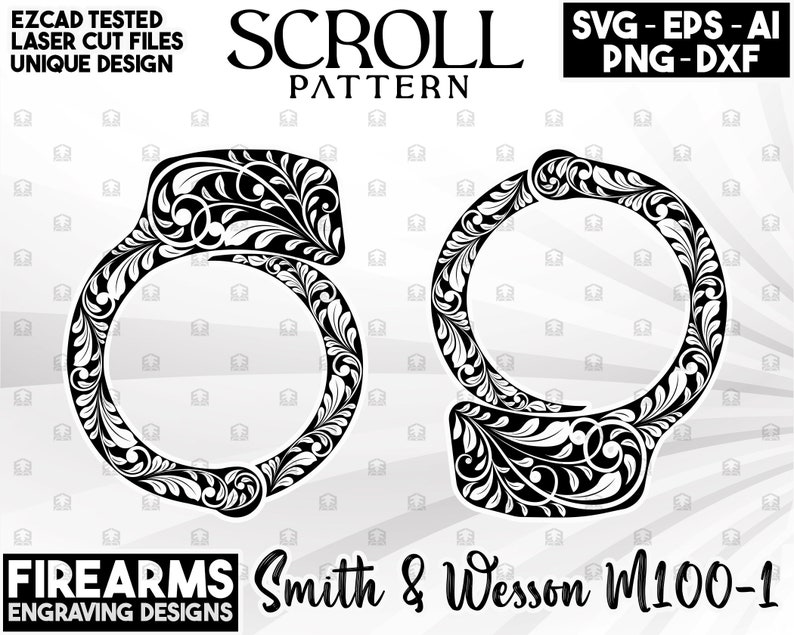 Smith and Wesson Handcuffs M100, Handcuffs Scroll Design, Handcuff ...