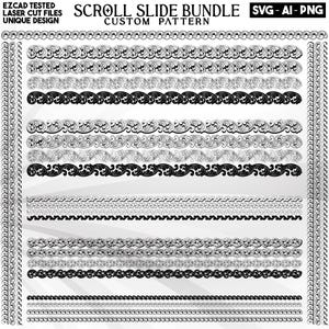 Custom Scroll Work Laser Engraving Design Bundle, Intricate Firearm ...