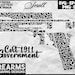 Colt 1911 Government Scroll Work Pattern Design,work Laser Engraving ...