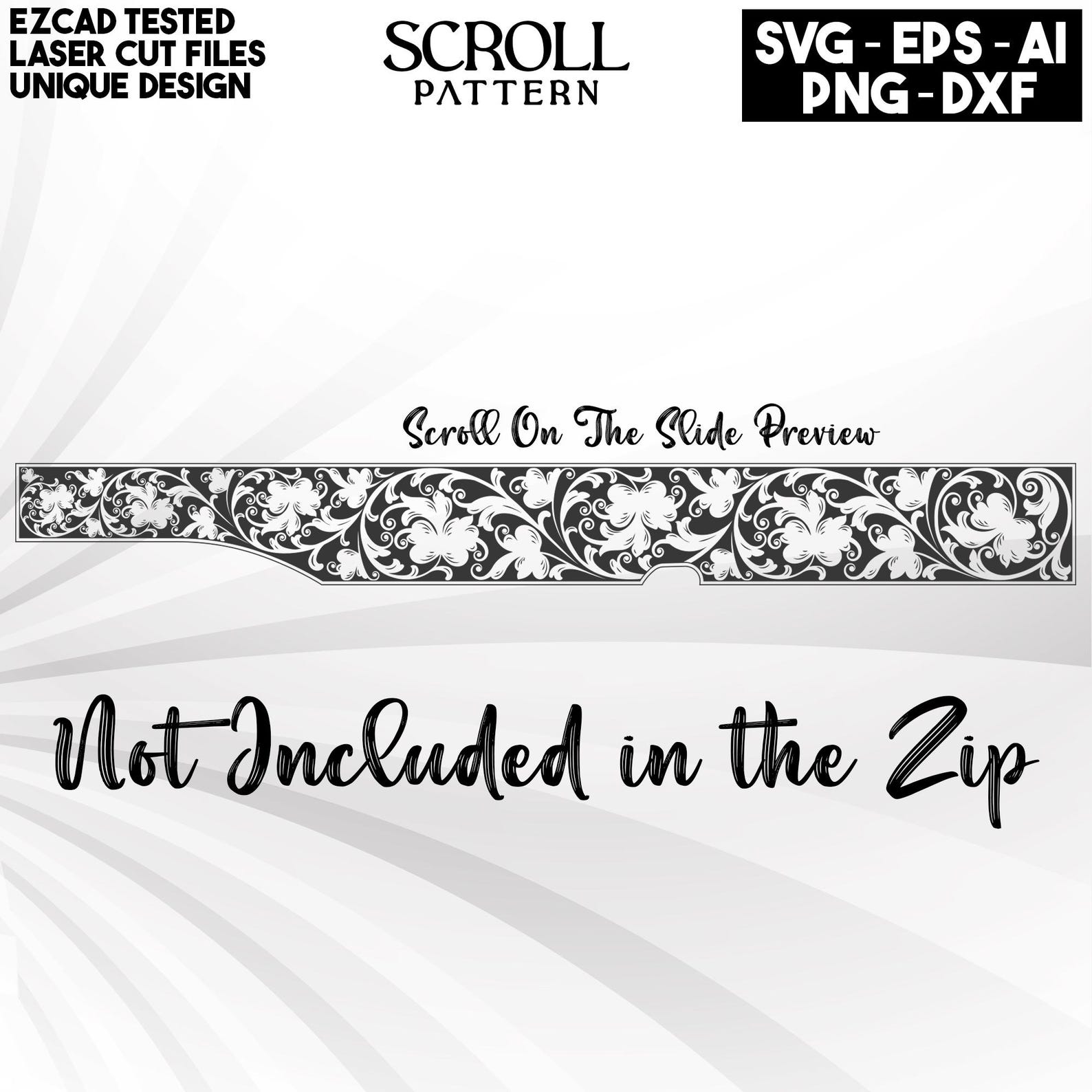 Custom Firearms Vector Scroll Work Laser Engraving Designs | Intricate ...