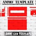 Ammo Can Laser Engraving Design Template, Ammo Can Template Files, Ammo ...