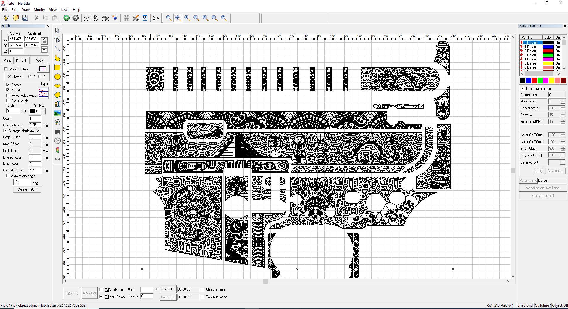 Custom AR-15 Aztec Tribal Laser Engraving Design | Unique Rifle Pattern ...