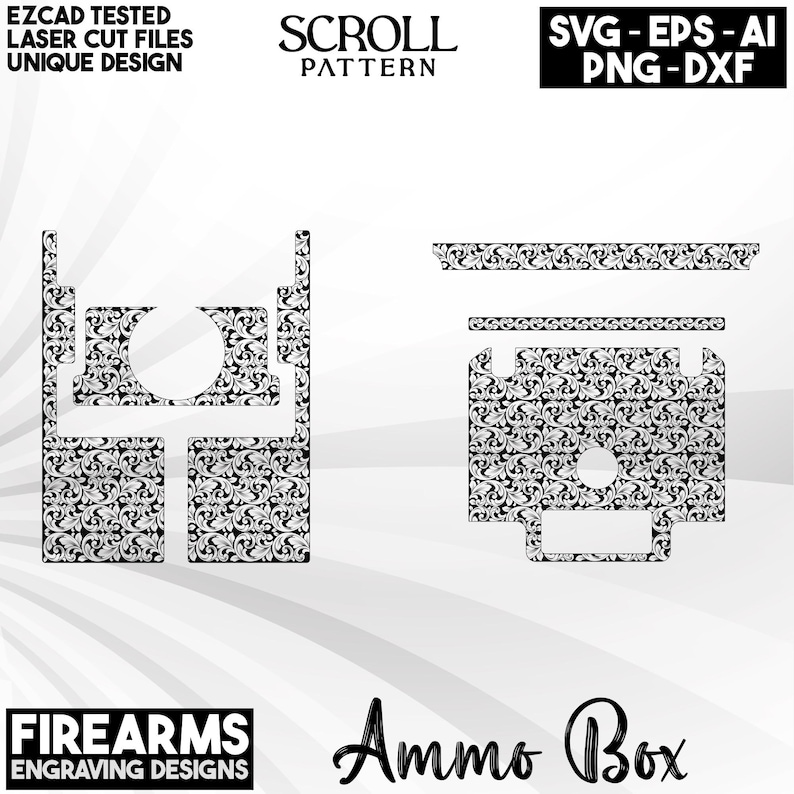Custom Ammo Box Scroll Work Laser Engraving Designs | Intricate ...