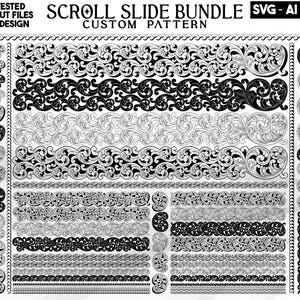Custom Scroll Work Laser Engraving Design Bundle, Intricate Firearm ...