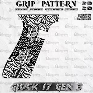 Glock17 Gen3 Grip Pattern |multi-texture Laser Engraving File |SVG Dxf ...