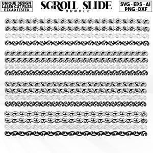 Custom Scroll Slide Pattern Laser Engraving Design,svg File,pattern, Firearms Scroll Laser Art ...