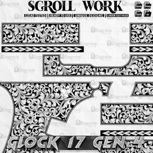 Personalized Glock17 Gen4 Gun Scroll Pattern Laser Engraving Design ...