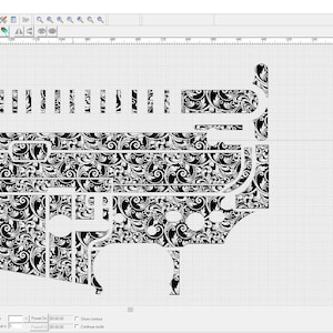 Scroll Work Laser Engraving Design for Ar15 Firearm, Custom Ar15 ...