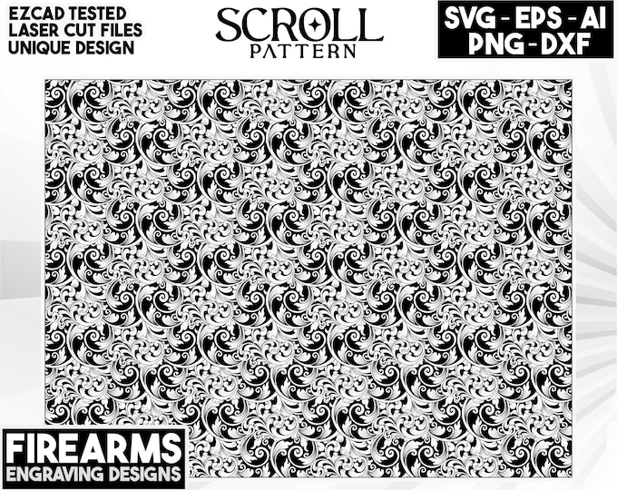 Seamless Pattern, Scrolls, SVG, Ai, Vector - Etsy Canada