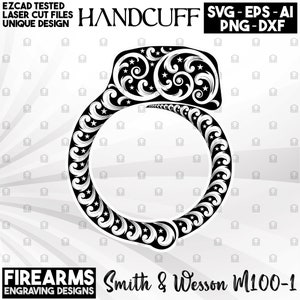 Smith & Wesson Handcuffs M100: Premium Quality Engraving Design ...