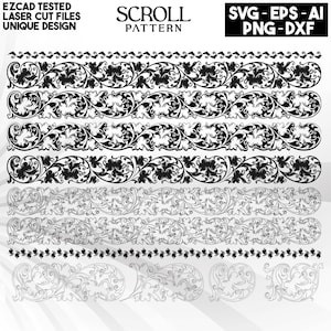 Custom Firearms Vector Scroll Work Laser Engraving Designs | Intricate ...