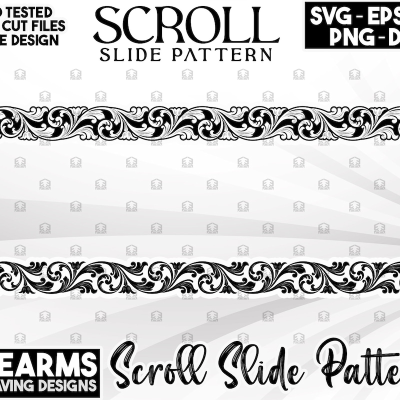 Western Scroll Template - Etsy
