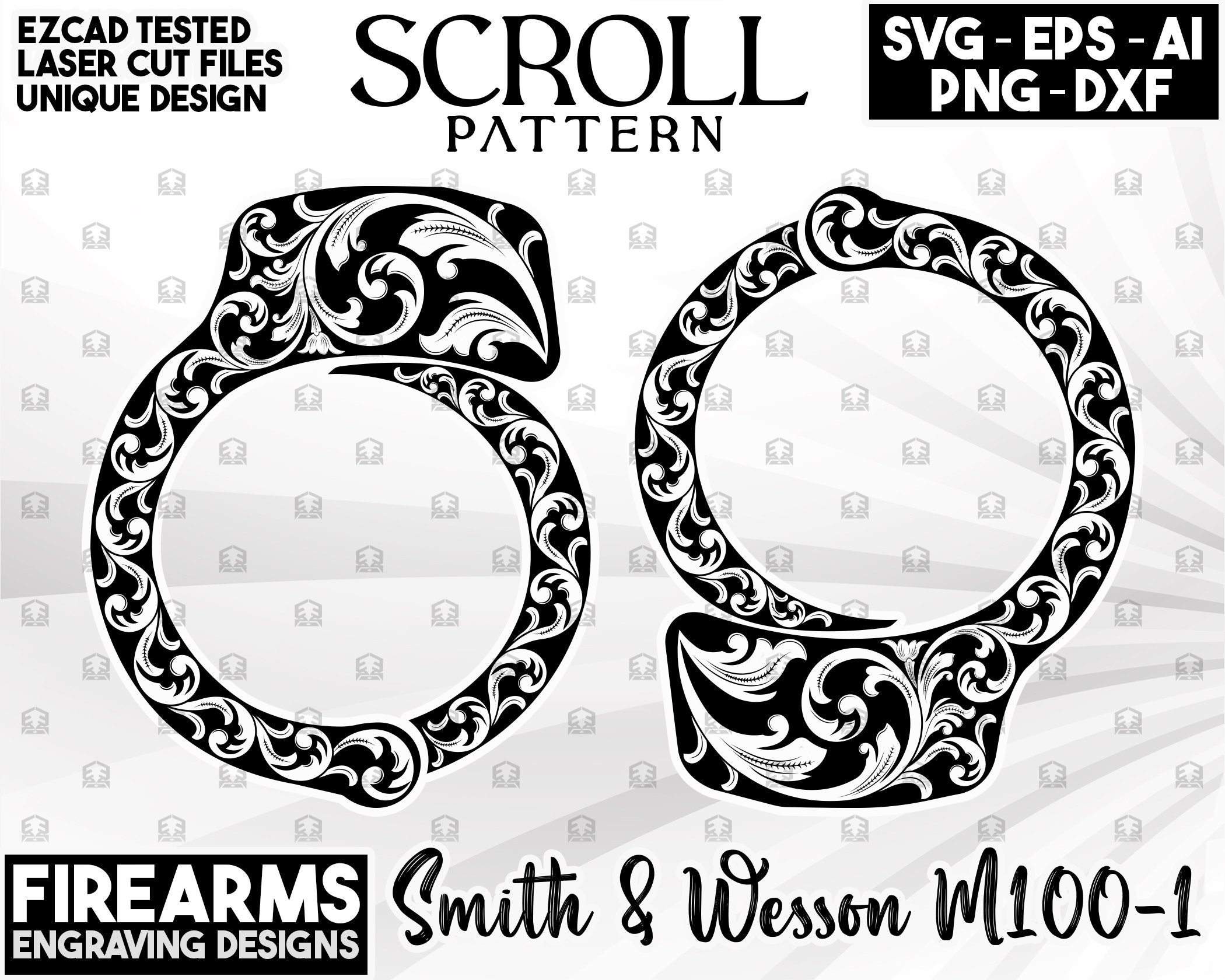 Smith & Wesson Handcuffs M100: Premium Quality Engraving Design ...