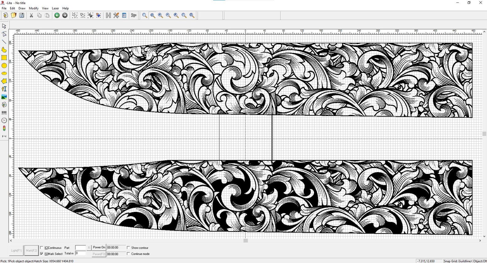 KA-BAR Knife Scrollwork SVG | Laser Engraving Digital File | Ornate ...