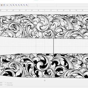 KA-BAR Knife Scrollwork SVG | Laser Engraving Digital File | Ornate ...