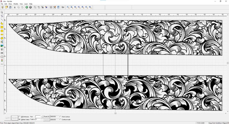 KA-BAR Knife Scrollwork SVG | Laser Engraving Digital File | Ornate ...