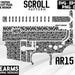 Custom AR-15 Firearms Scroll Work Laser Engraving Design | Intricate ...