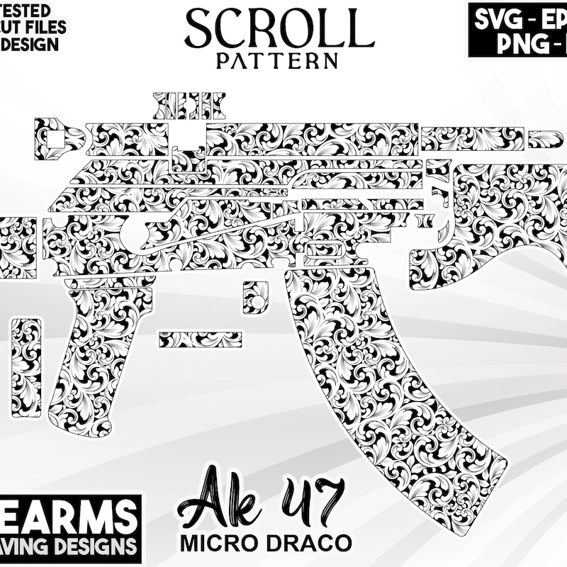 Ak Scroll Svg - Etsy