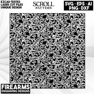 Custom Scroll Work Laser Engraving Design, Personalized Intricate ...