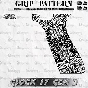Glock17 Gen3 Grip Pattern |multi-texture Laser Engraving File |SVG Dxf ...
