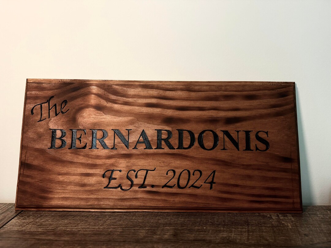 Custom Engraved Wood Sign - Etsy