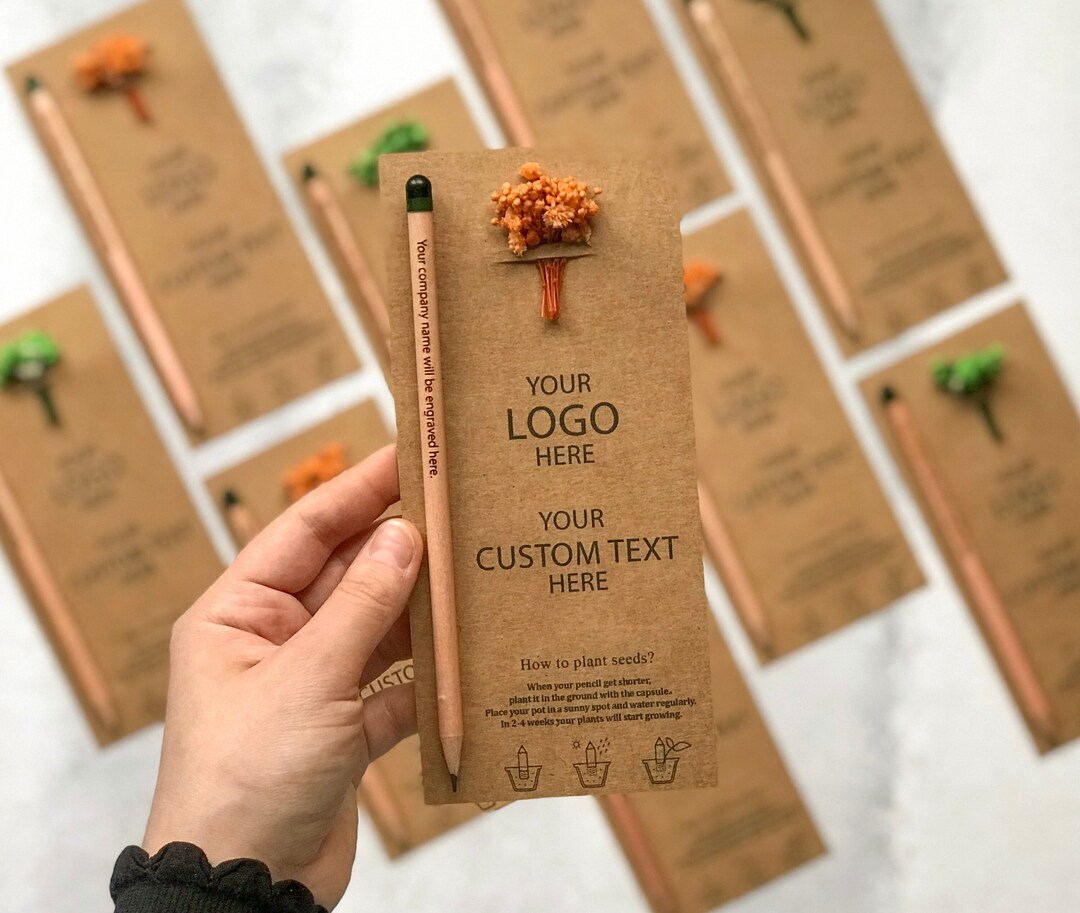Personalized Seed Pencil Gifts for Clients, Promotional Pencil Items ...