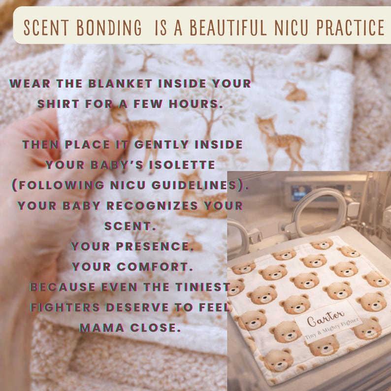 Personalized NICU Scent Bonding Blanket for Micro Preemie | Tiny ...