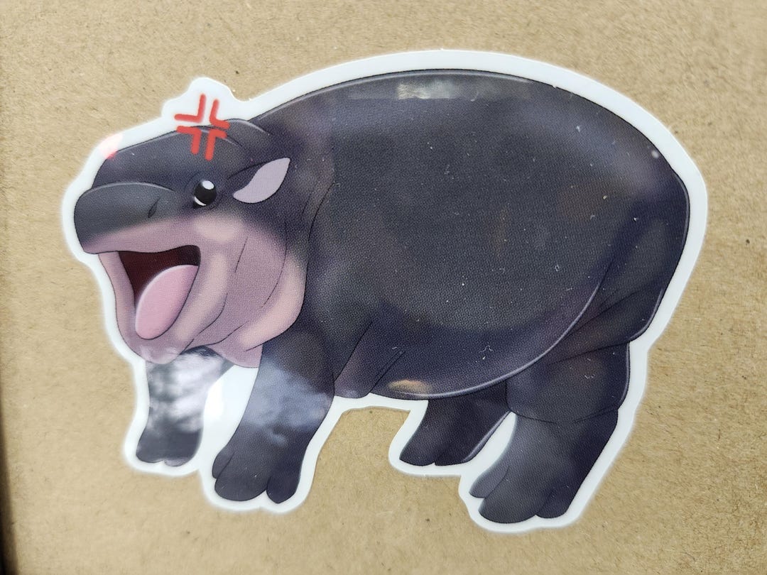 Moodeng Sticker - Etsy