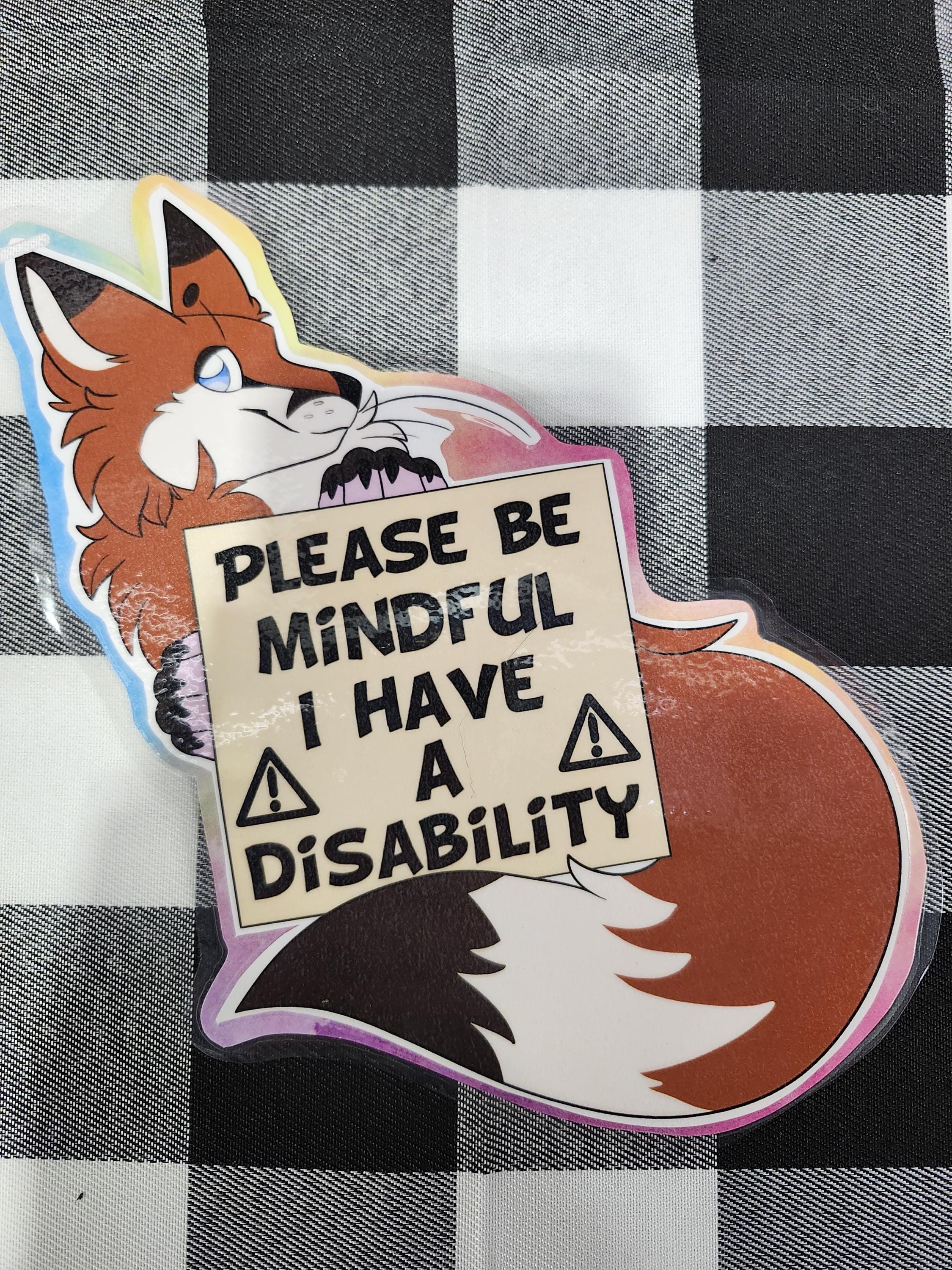 Mindful of Disability Furry Badges - Etsy