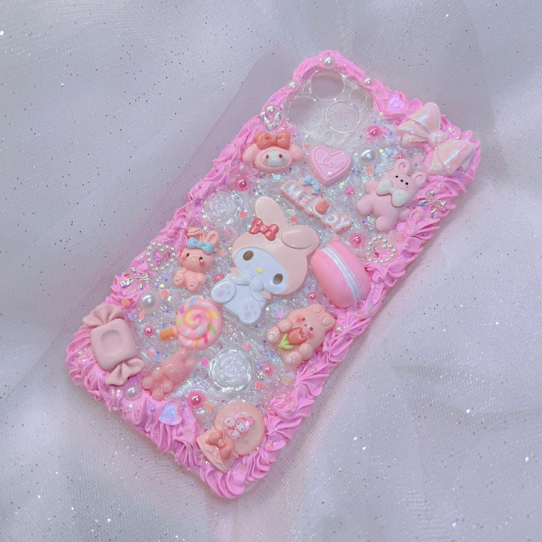 Kawaii Sanrio My Melody Decoden Phone Case Any Device Cute Decora ...