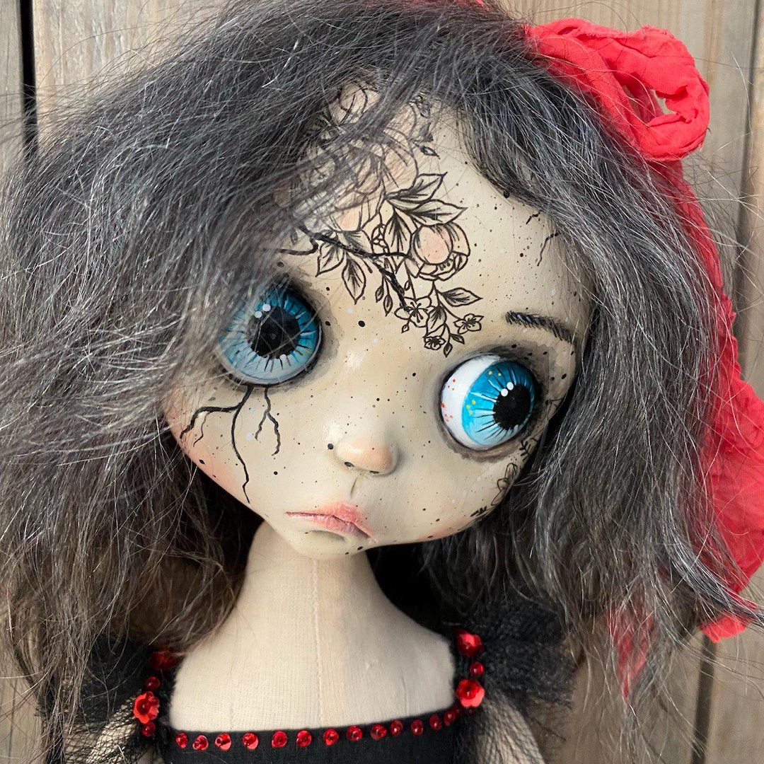 Creepy Cute Art Doll, Handmade Doll, Ooak Doll, Odd Doll, Spooky ...