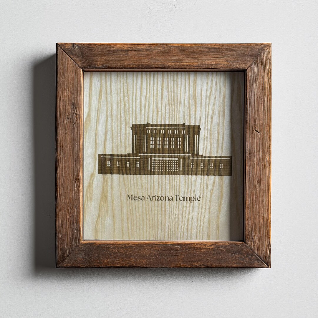 Mesa Temple | LDS Temple Art | Wood Temple Sign | Latter-day Saint Home ...