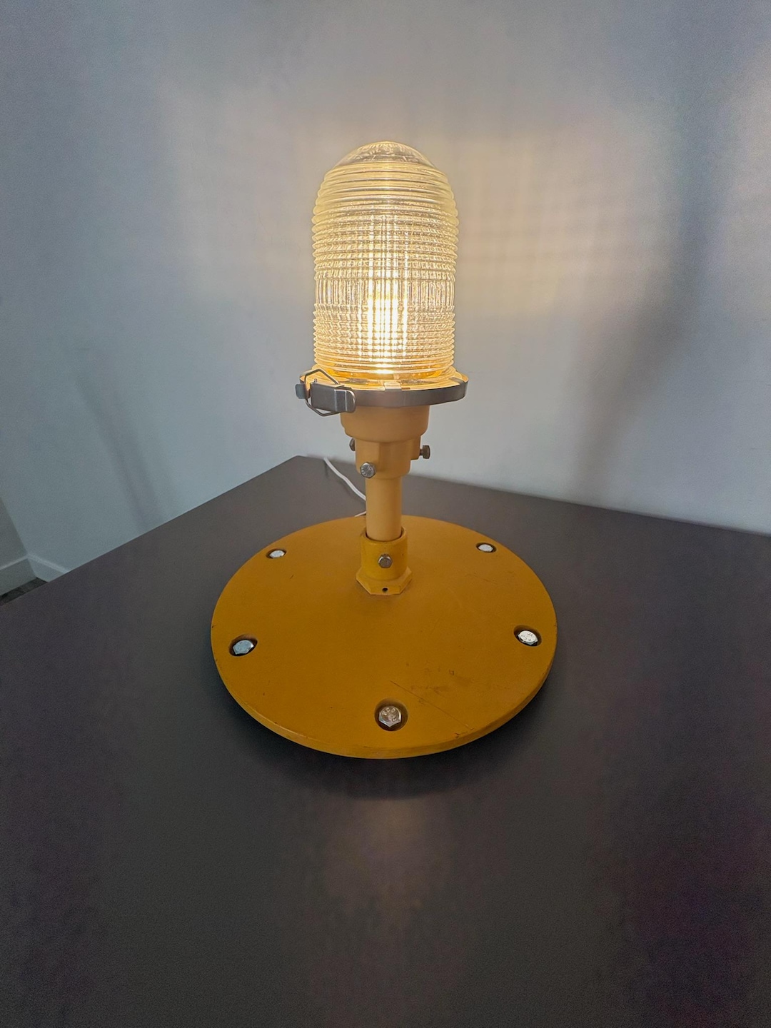 Authentic Runway Light Desk Lamp With Metal Base | Aviation Desk Lamp ...