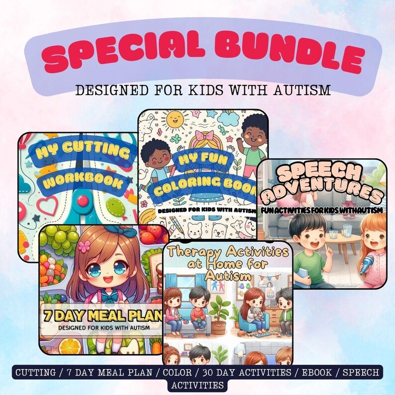 Autism Bundle, Diy Therapy, Therapy Bundle, Speech Therapy, Autism ...