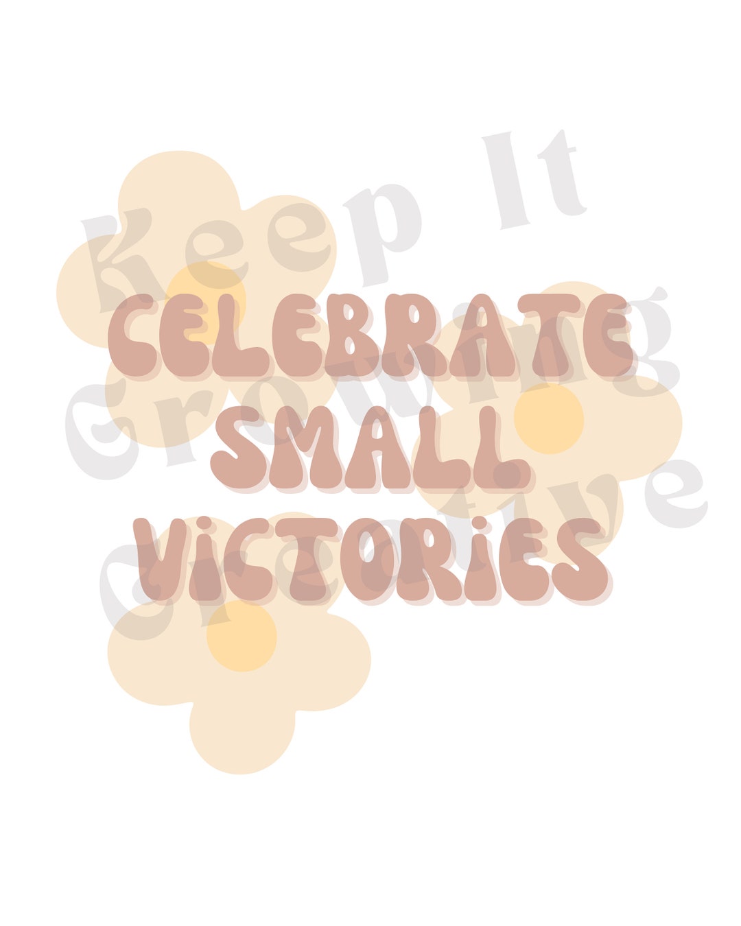 Celebrate Small Victories Printable - Mental Health Print - Digital ...