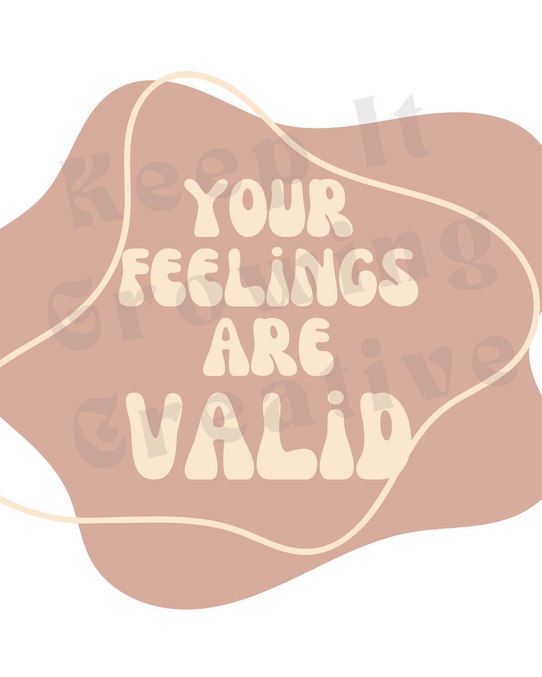 Your Feelings Are Valid Printable - Mental Health Print - Digital ...