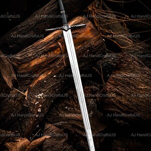 Handmade Witcher Sword, Geralt of Rivia Cosplay, Stainless Steel With ...