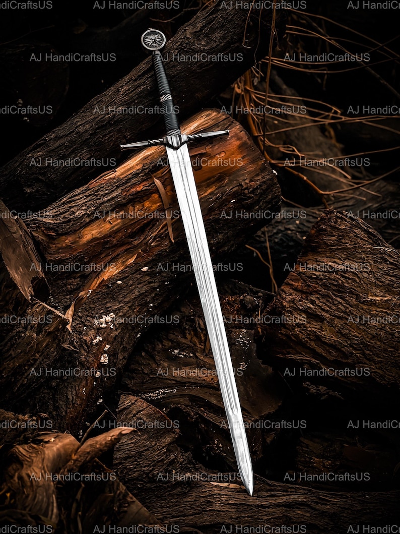 Handmade Witcher Sword, Geralt of Rivia Cosplay, Stainless Steel With ...