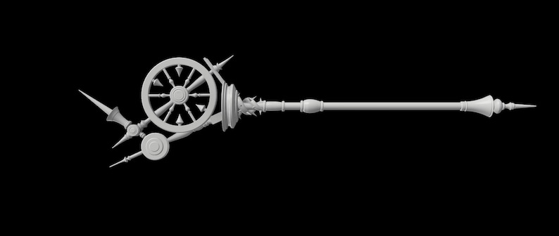 Malleus Draconius Scepter Twisted Wonderland 3D Files for 3d Print - Etsy