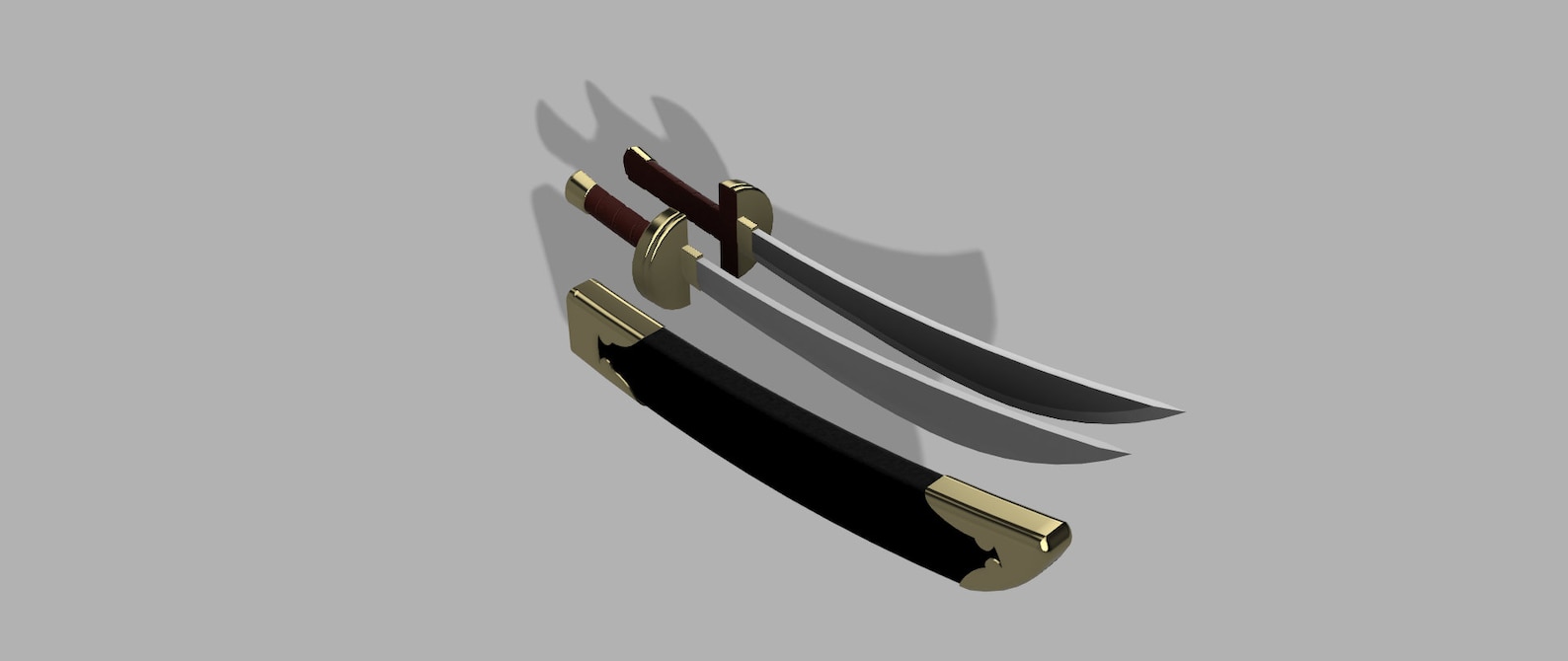 Zuko Double Dao - Dual Swords - Avatar 3D Model for 3D Print - Etsy