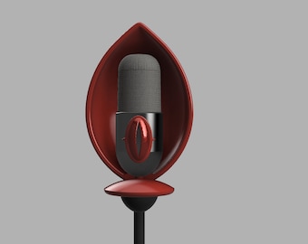 Fan Inspired 3D Printed Alastor Microphone From Hazbin Hotel - Etsy