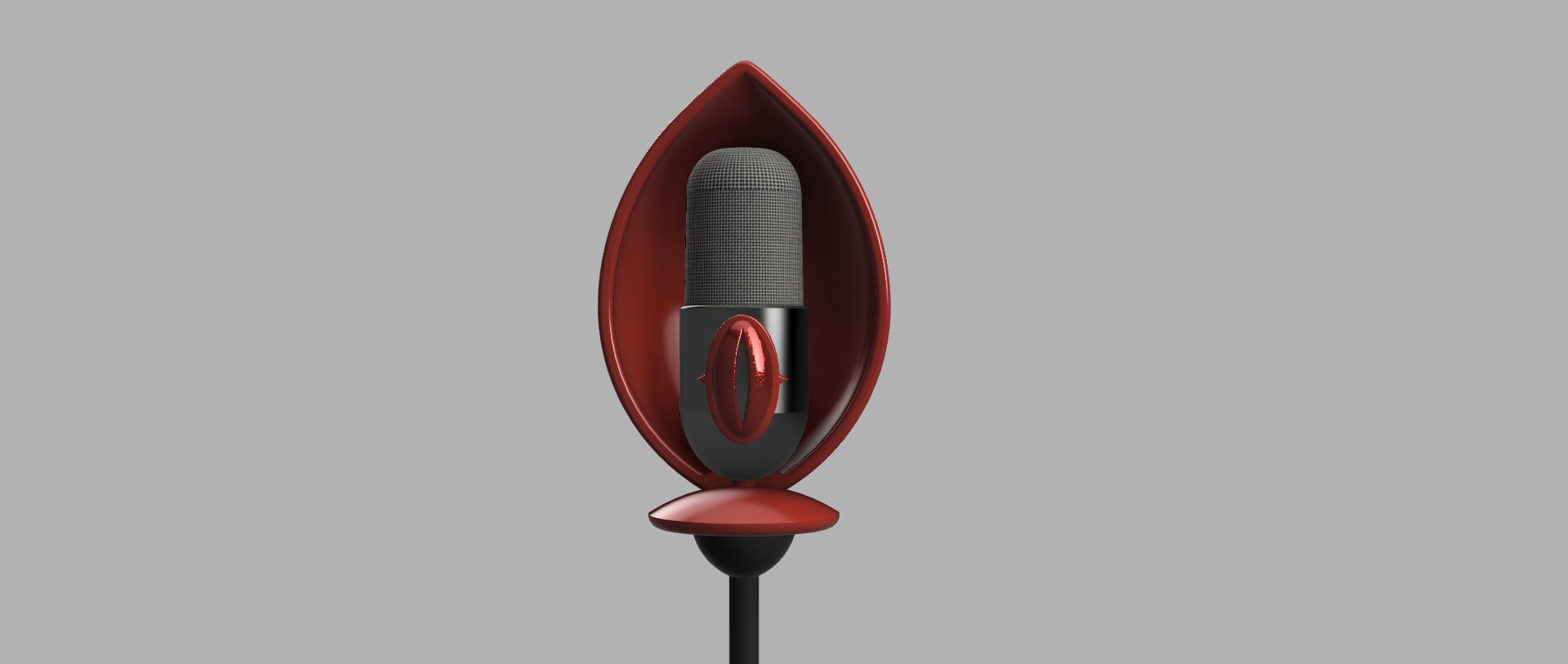 Alastor Mic Cane Hazbin Hotel 3D Model for 3D Print - Etsy