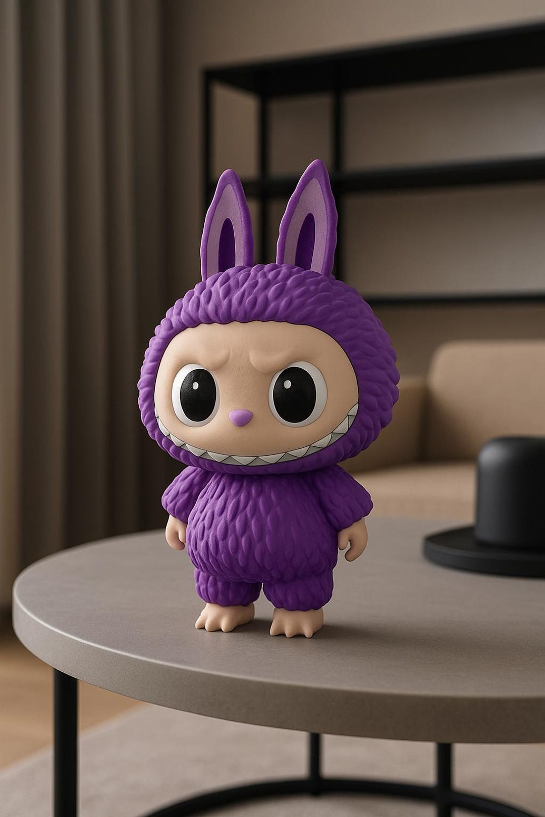 Labubu Inspired 3D Printed Figurine – Collectible Art Toy, Custom ...