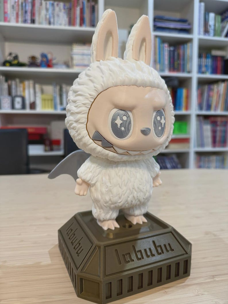 Labubu Inspired 3D Printed Figurine – Collectible Art Toy, Custom ...