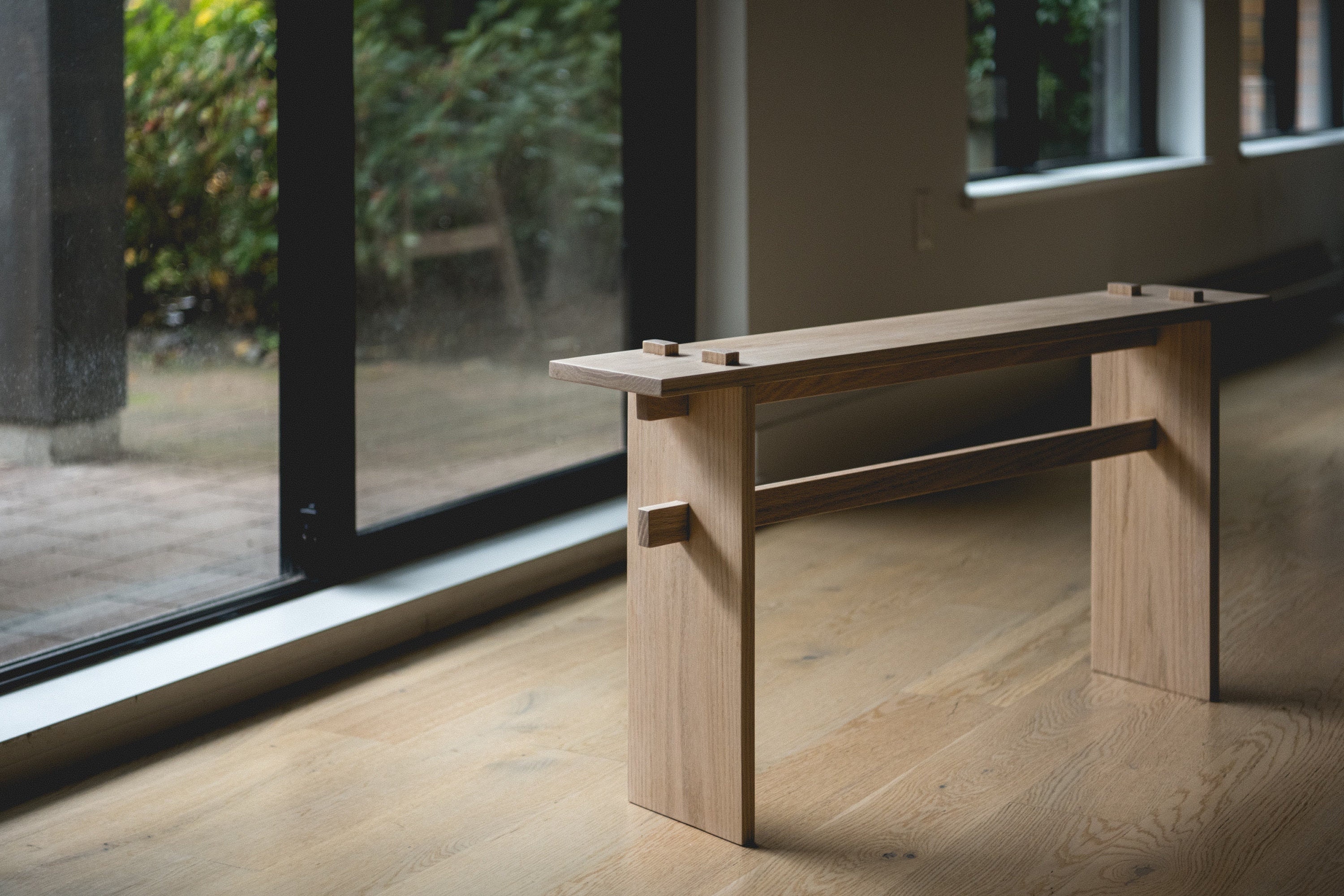 Japanese Woodworking Hallway Bench - Etsy