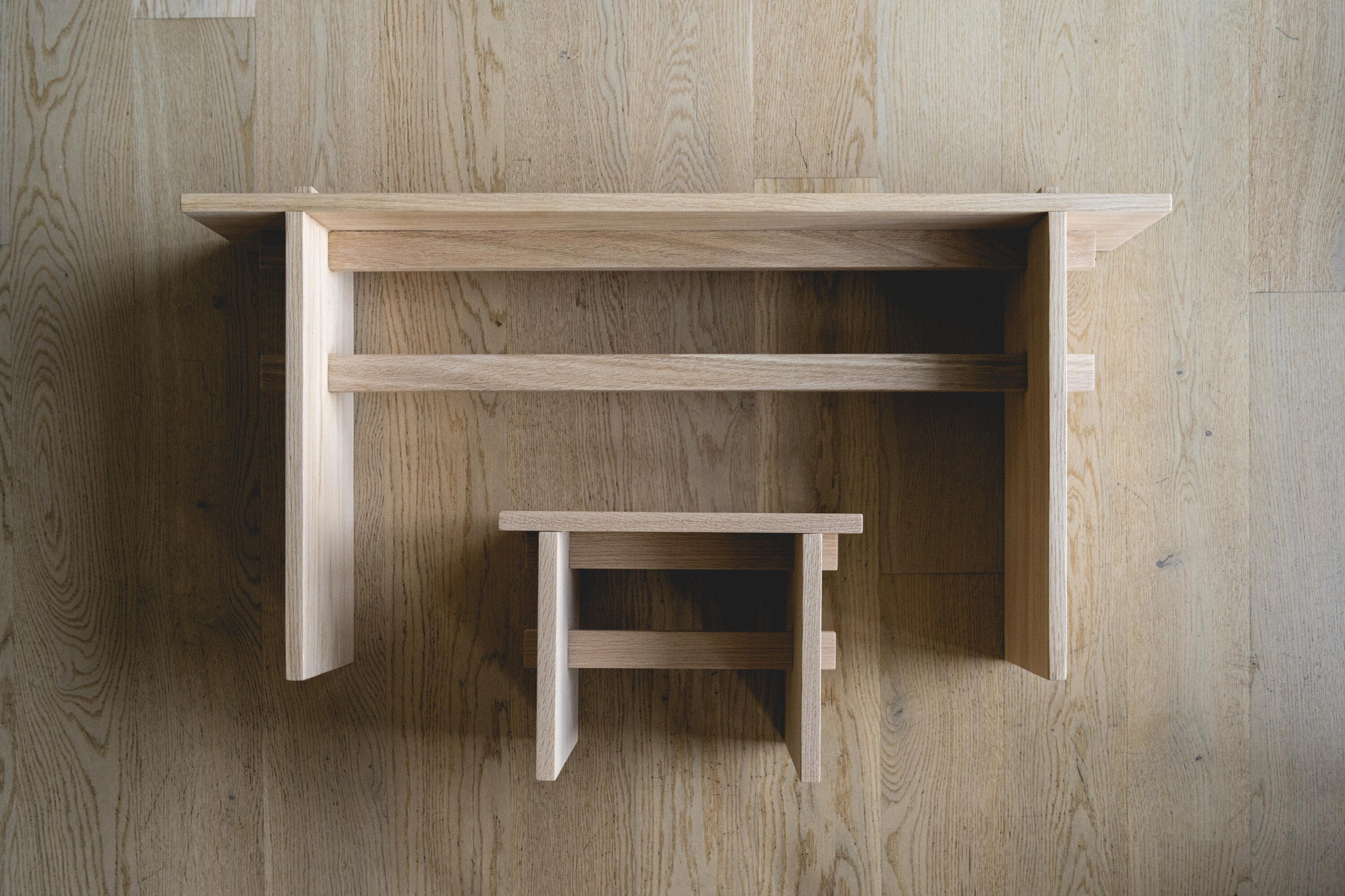 Japanese Woodworking Hallway Bench - Etsy