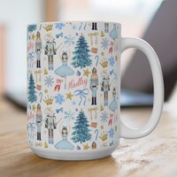 Nutcracker Ceramic Mug, Christmas Coffee Cup, Holiday Tea Mug, Festive ...