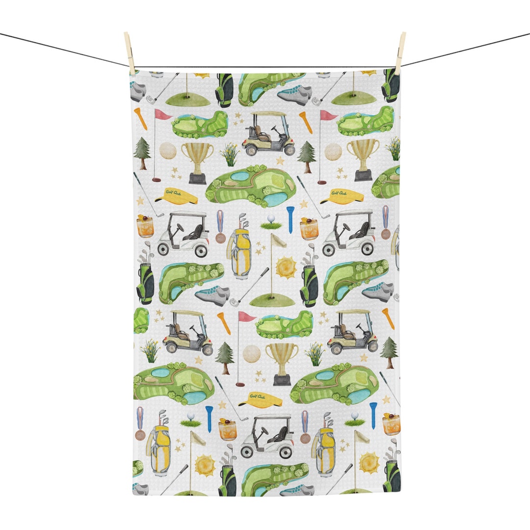 Golf Tea Towel | Golfing Gift | Golf Towel | Golf Kitchen Towel | Golf ...