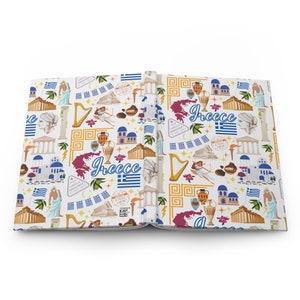Greece Journal Notebook | Greek Journal | Greece Gift | Greece Travel ...